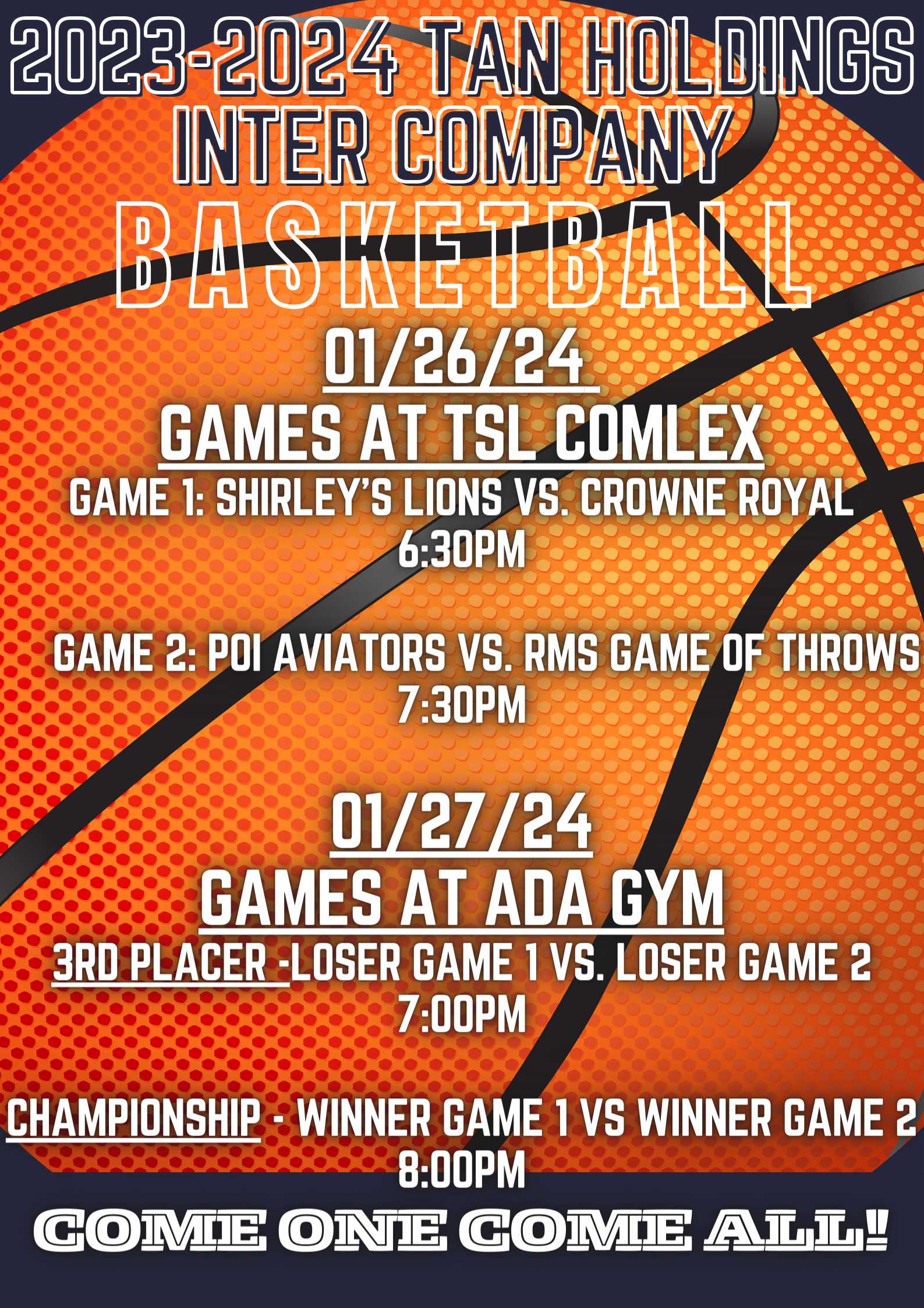 TanHoldings Intercompany Basketball League - Playo..