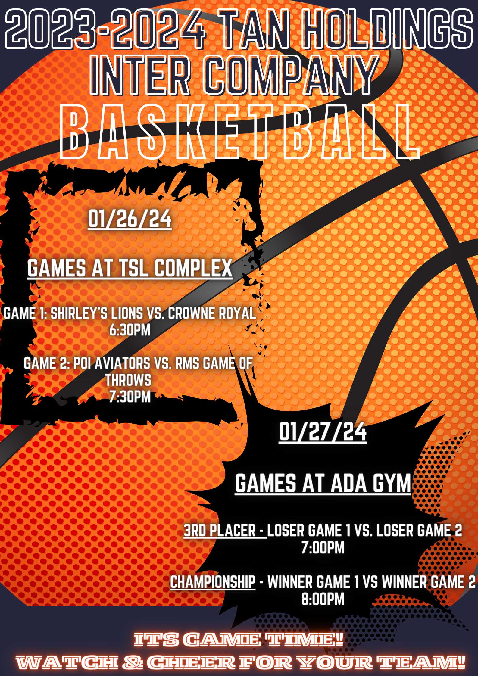 TanHoldings Intercompany Basketball League - Playo..