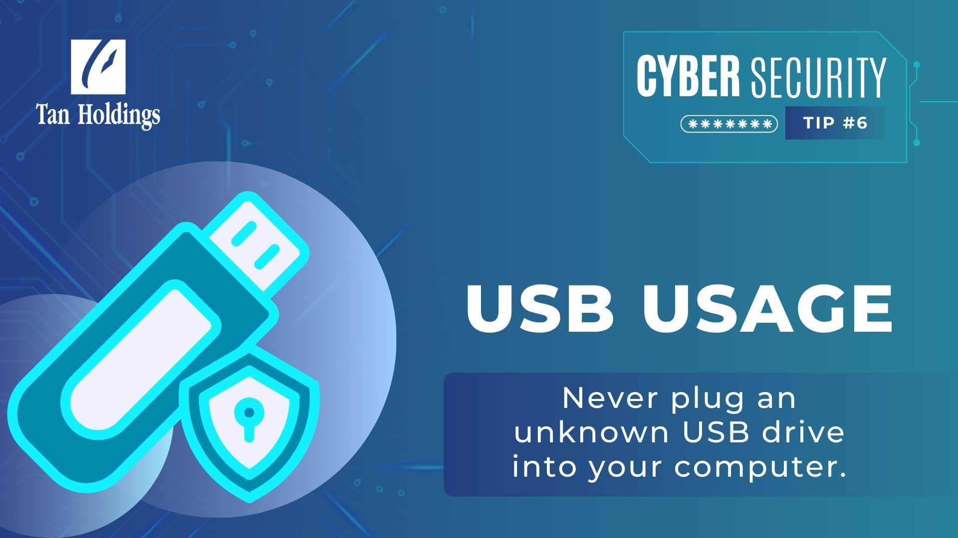 TanHoldings Cybersecurity Awareness - TIP#6 USB US..